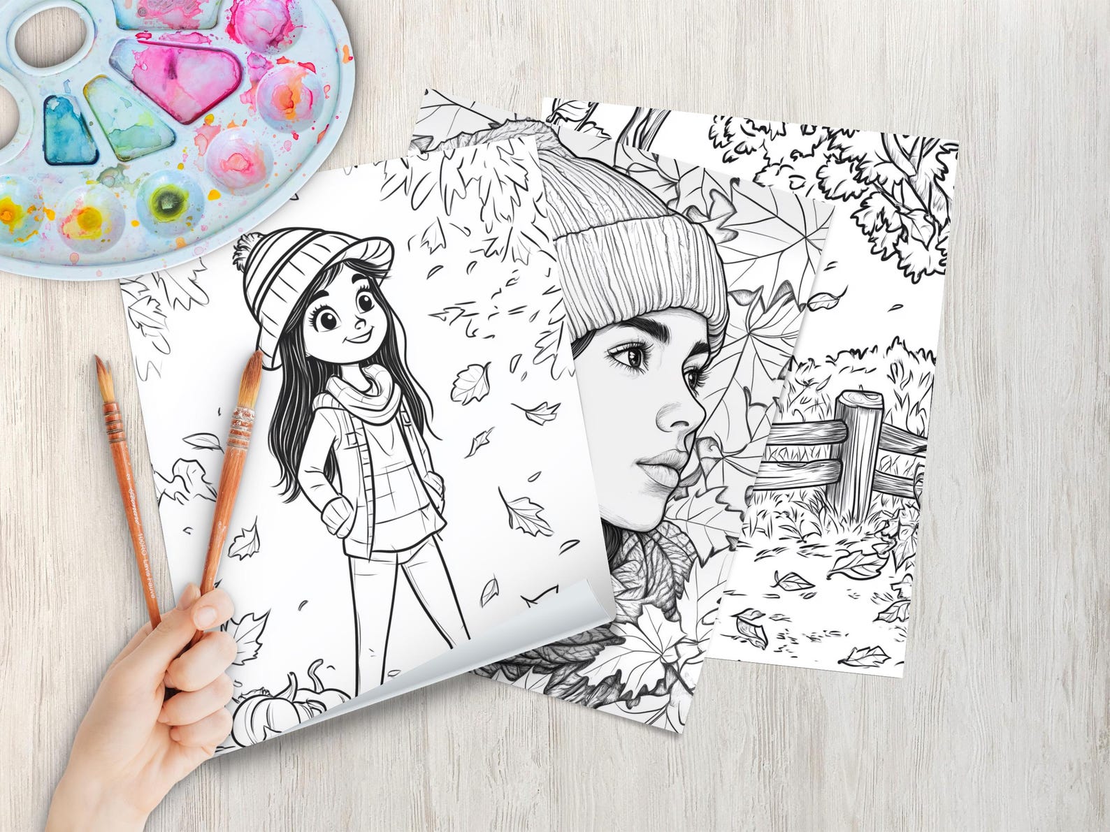 Printable Fall-themed Coloring Pages for Kids | Coloring Activities for ...