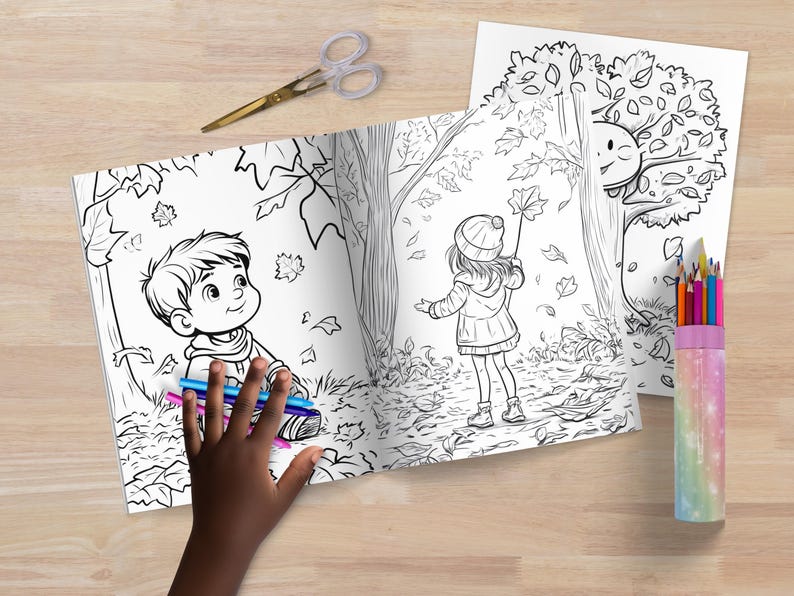 Printable Fall-themed Coloring Pages for Kids | Coloring Activities for ...