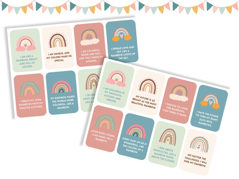 Printable Self-affirmation Cards for Kids | Positive Affirmation Cards ...