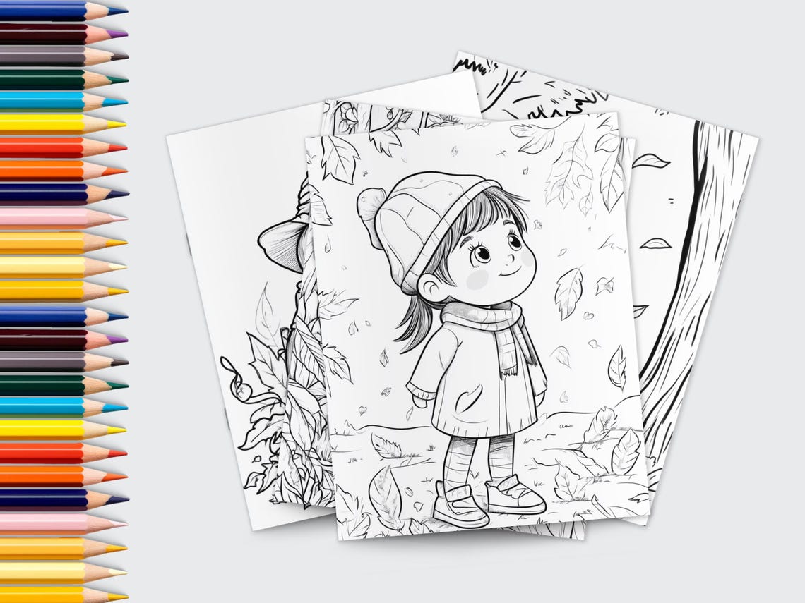Printable Fall-themed Coloring Pages for Kids | Coloring Activities for ...