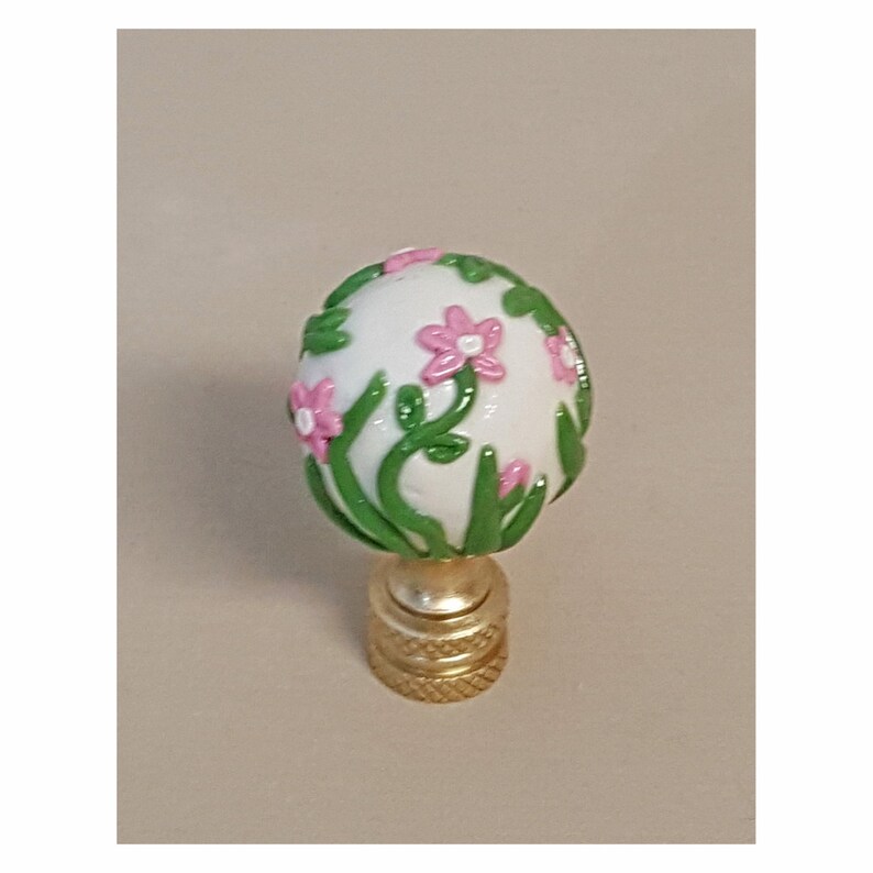 Vines and Flowers Lamp Finial..hand Crafted to Order - Etsy