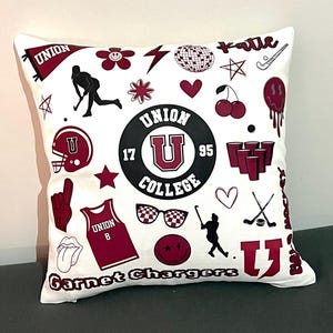 Custom College Throw Pillows - Graduation Gifts - Dorm Decor Pillow ...