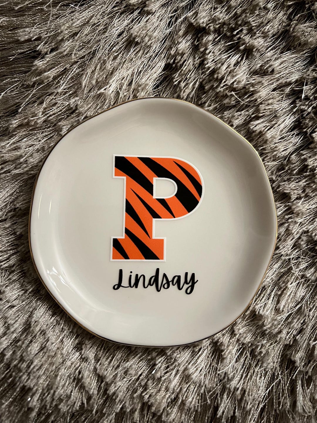 Personalized College Ring Dishes College Jewelry Dish College Merch ...