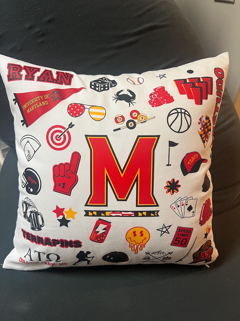 Custom College Throw Pillows - Graduation Gifts - Dorm Decor Pillow ...