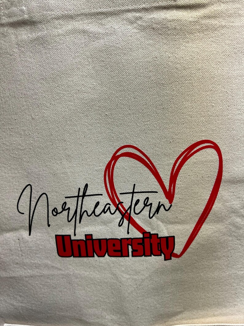 Custom College Tote Canvas Bag - Etsy