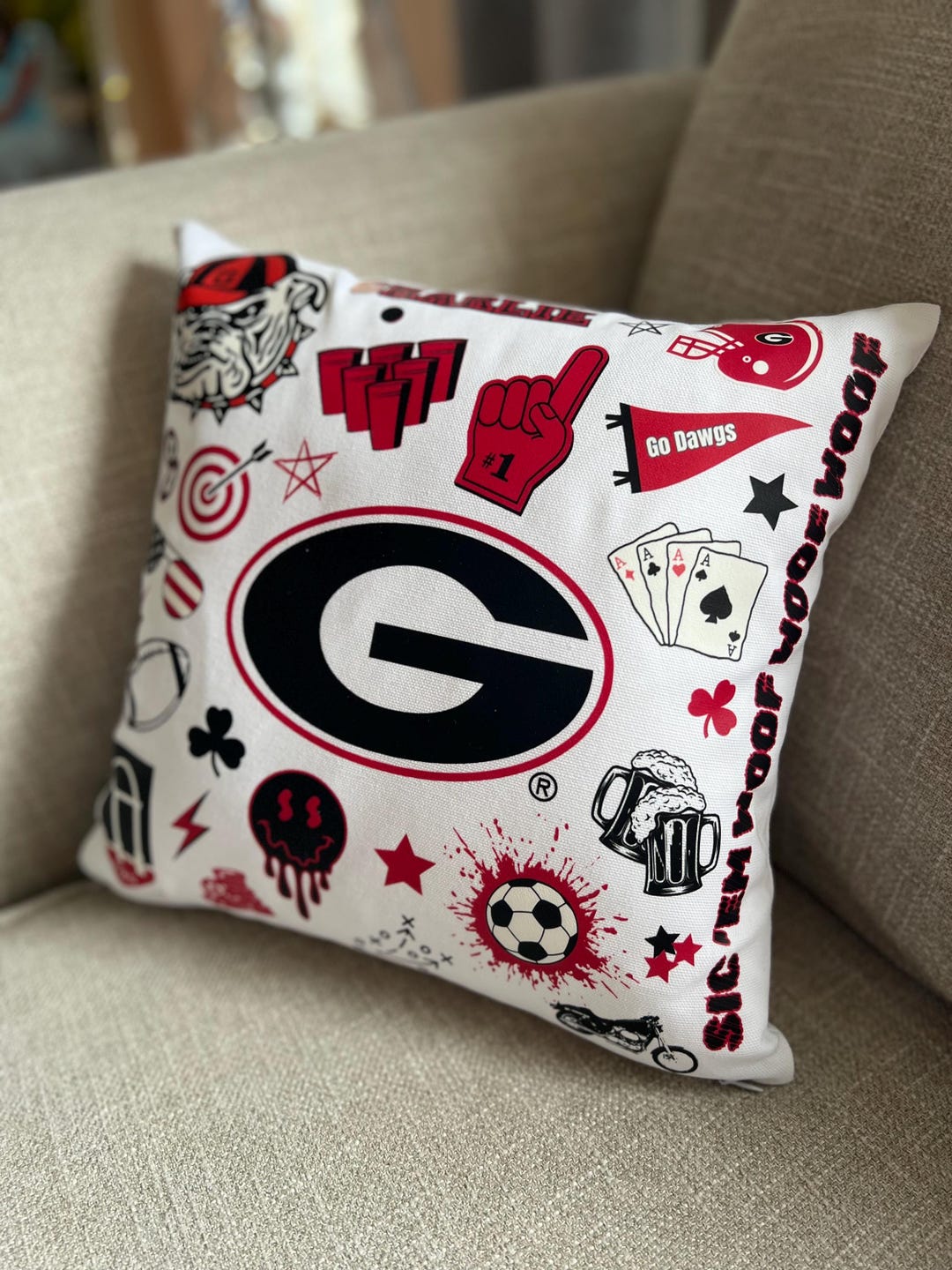 Custom College Throw Pillows - Graduation Gifts - Dorm Decor Pillow ...