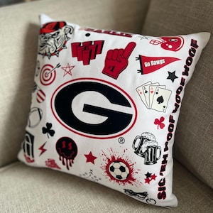 Custom College Throw Pillows - Graduation Gifts - Dorm Decor Pillow ...