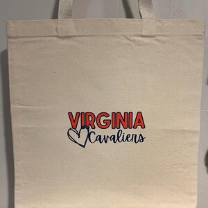 Custom Canvas Tote Bag - College Logo and Designs - Etsy