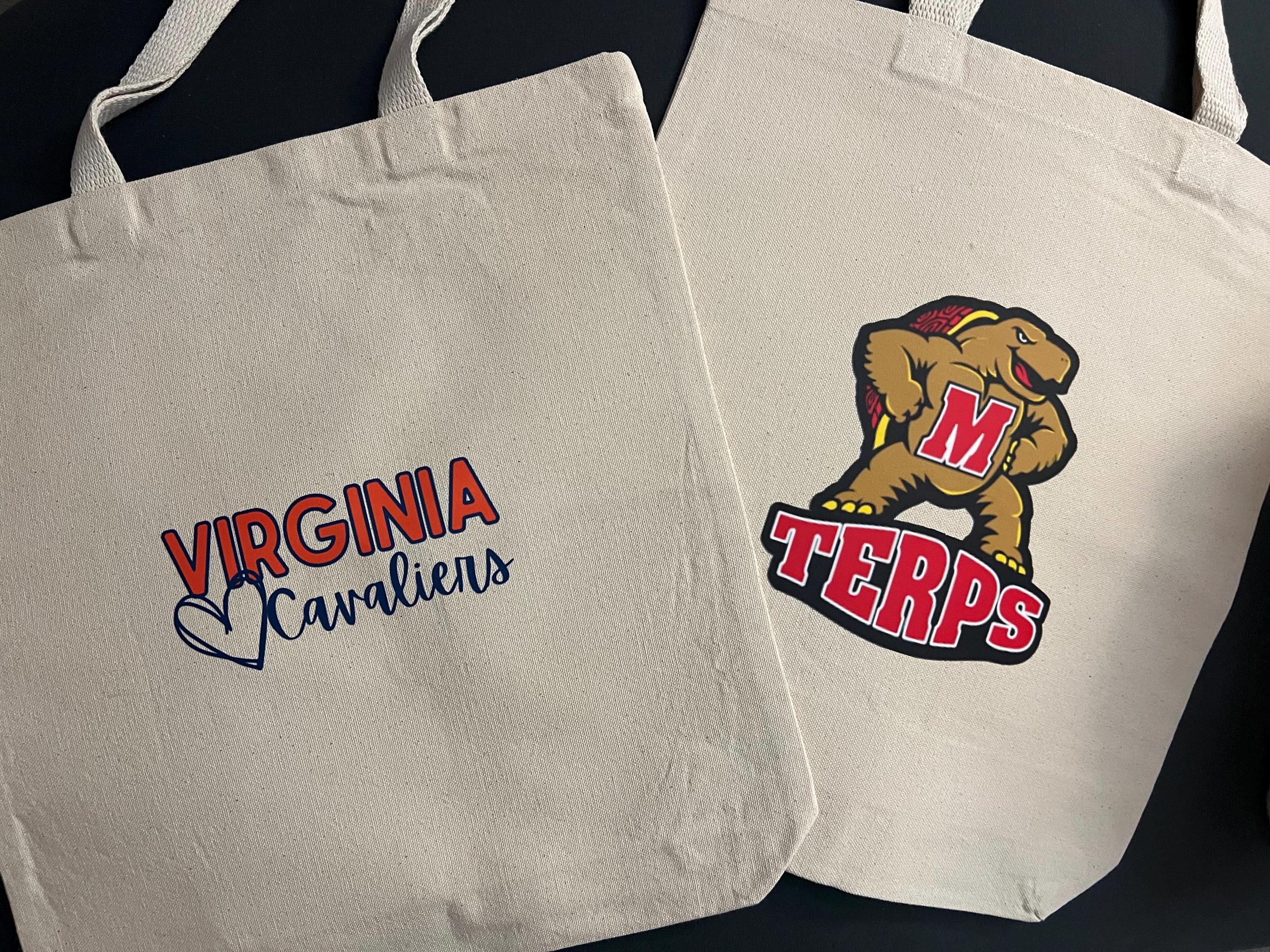 Custom Canvas Tote Bag - College Logo and Designs - Etsy