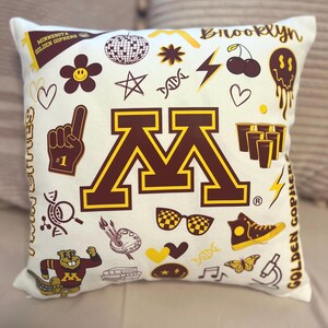 Custom College Throw Pillows - Graduation Gifts - Dorm Decor Pillow ...