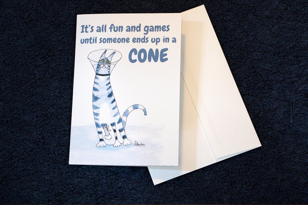 Booboo Kitty Get Well Card Humorous - Etsy