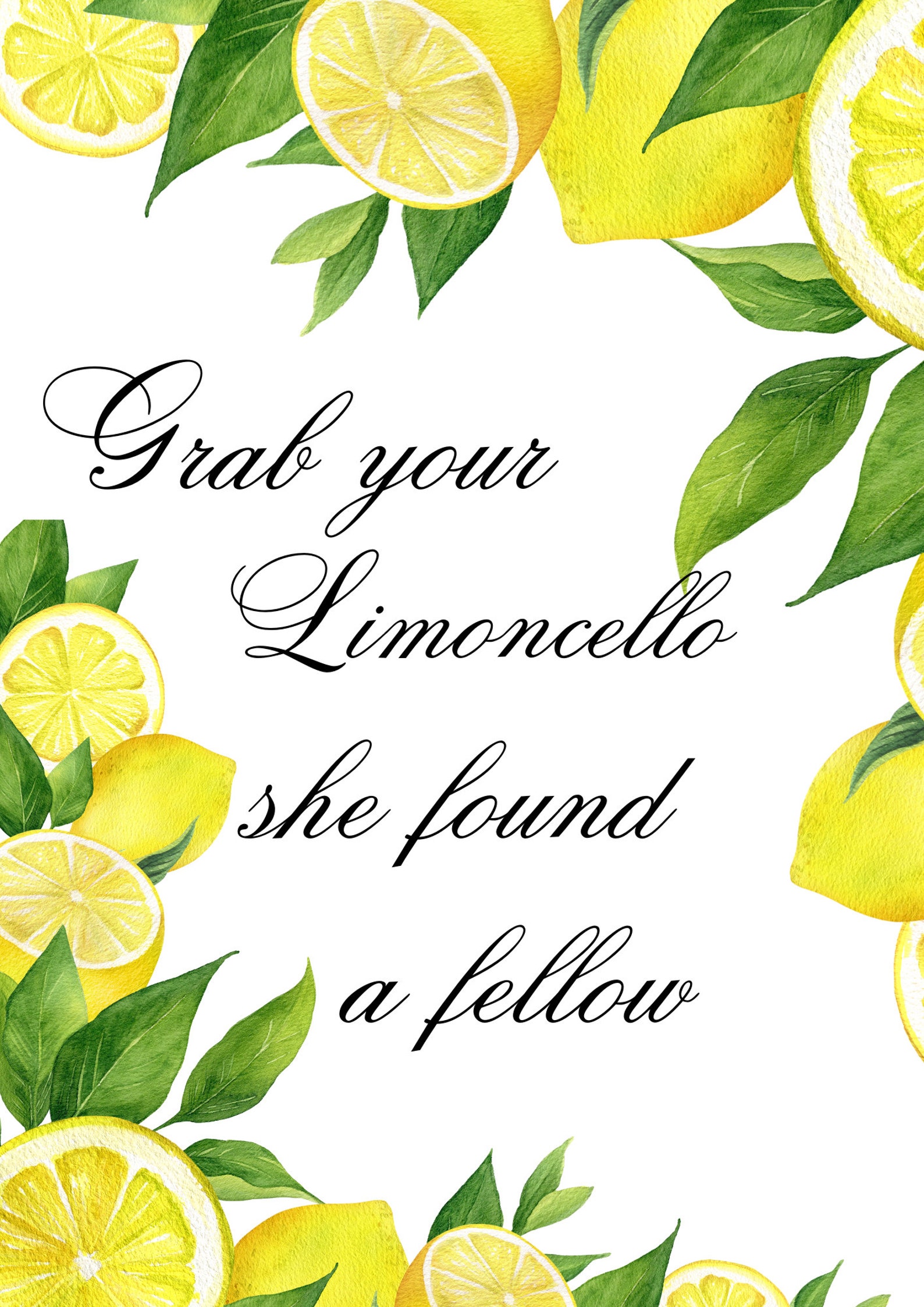 Limoncello Sign - Etsy