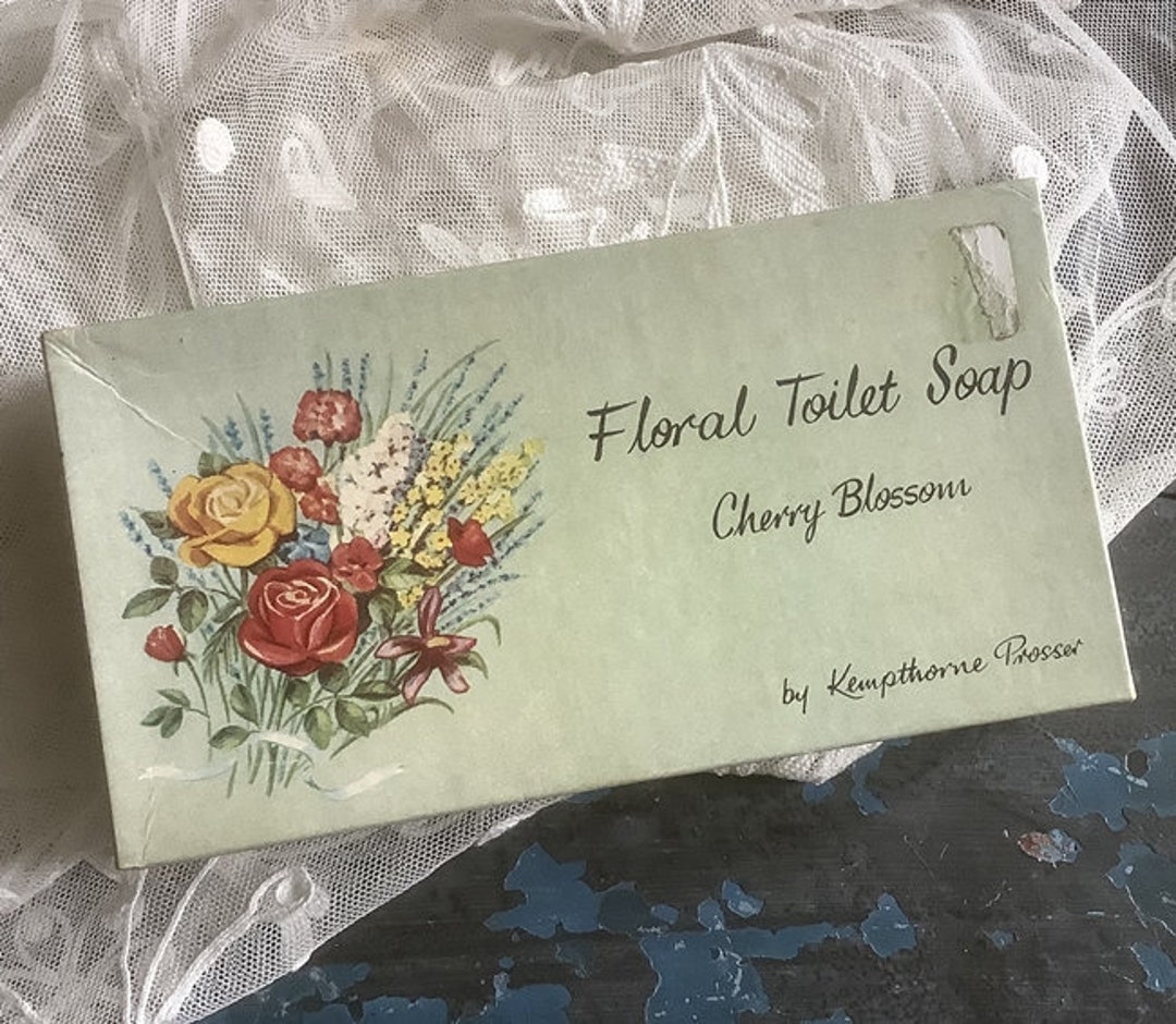 Cherry Blossom Floral Toilet Soap Box Advertising Toiletries, Beauty ...