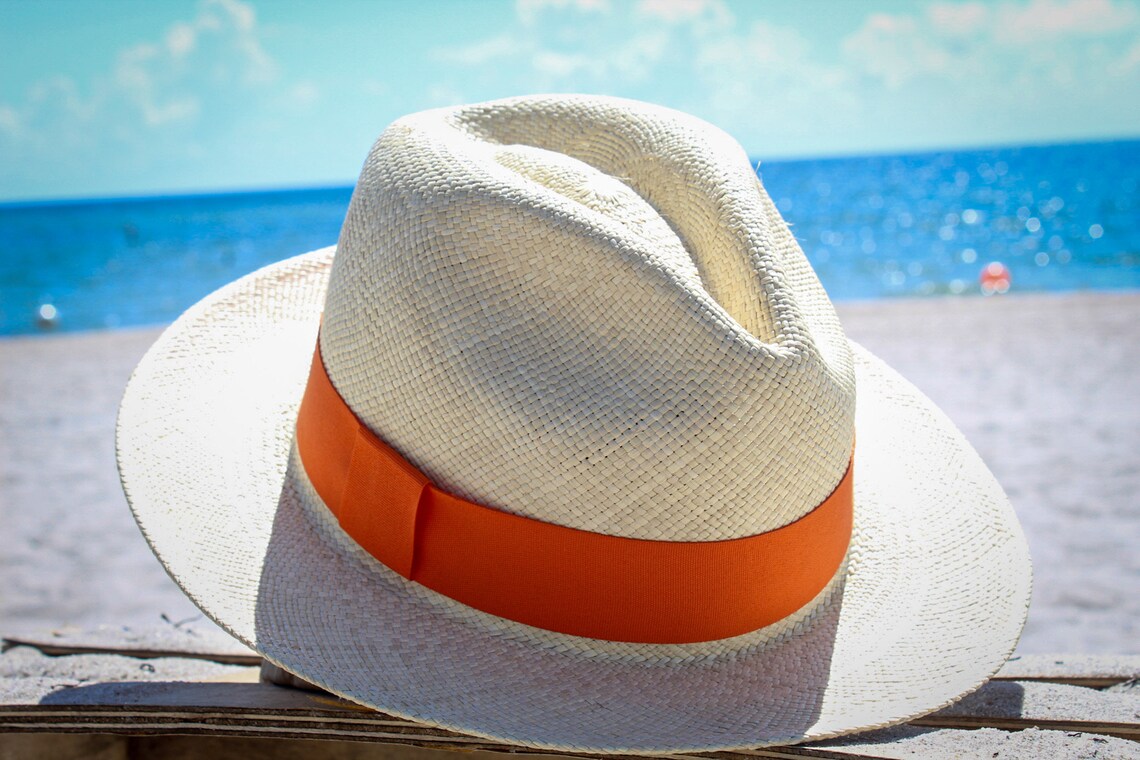 Authentic Ecuadorian Panama Hat – Handwoven Toquilla Straw Fedora ...