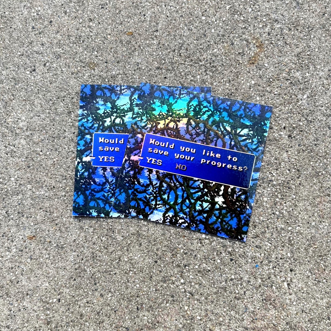 2 Holographic Checkpoint Stickers 2.5" - Etsy