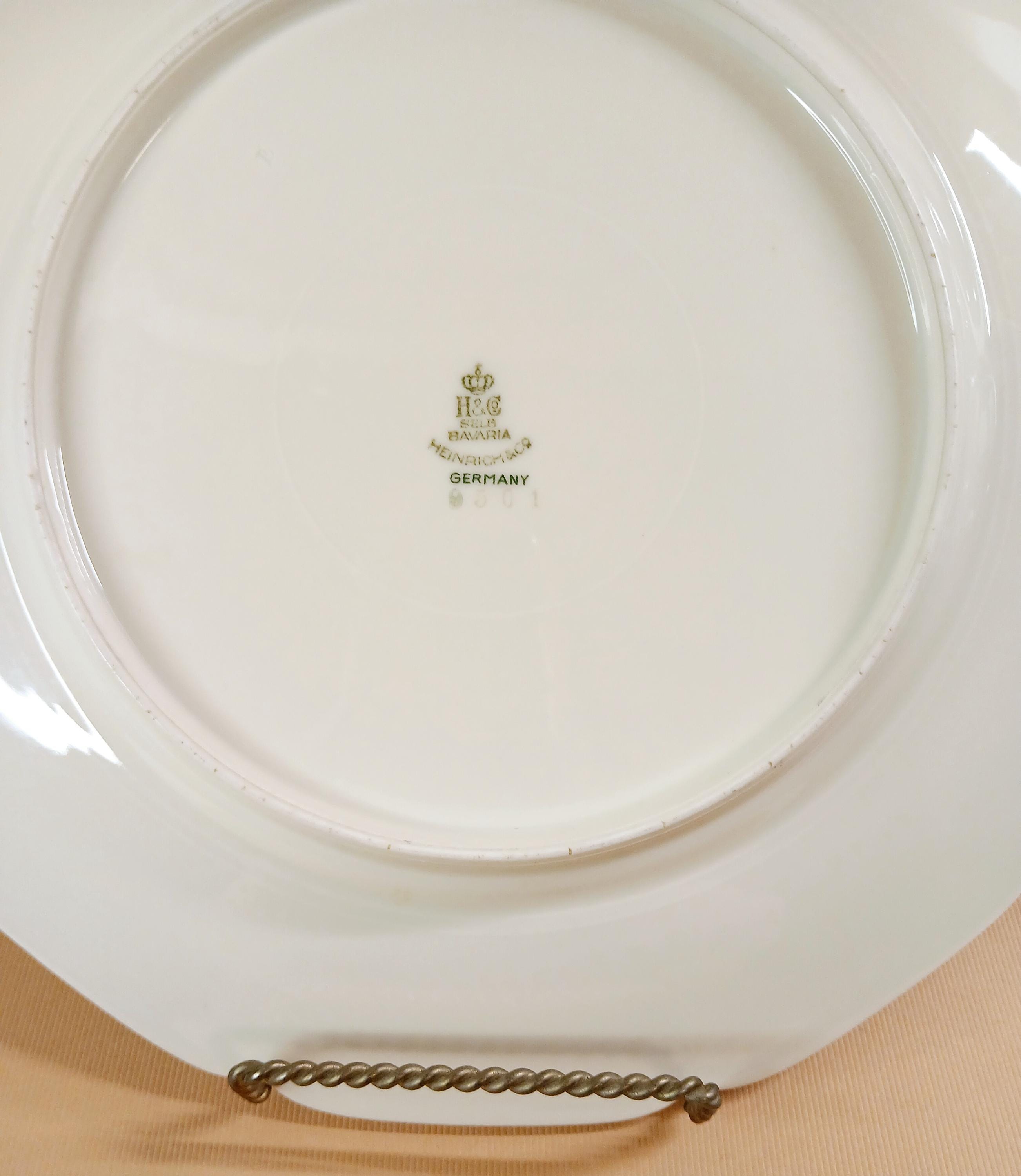 Vintage H&co Selb, Bavaria, Heinrich Germany Porcelain Floral Dinner ...