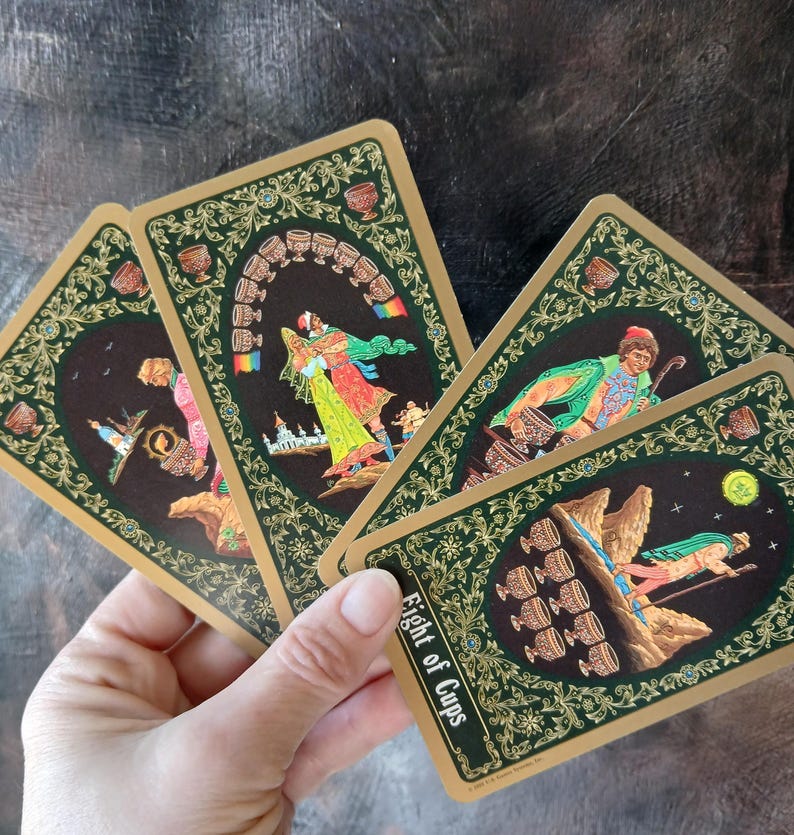 Rare Vintage Russian Tarot of St Petersburg Deck & Book Set, by Yury ...
