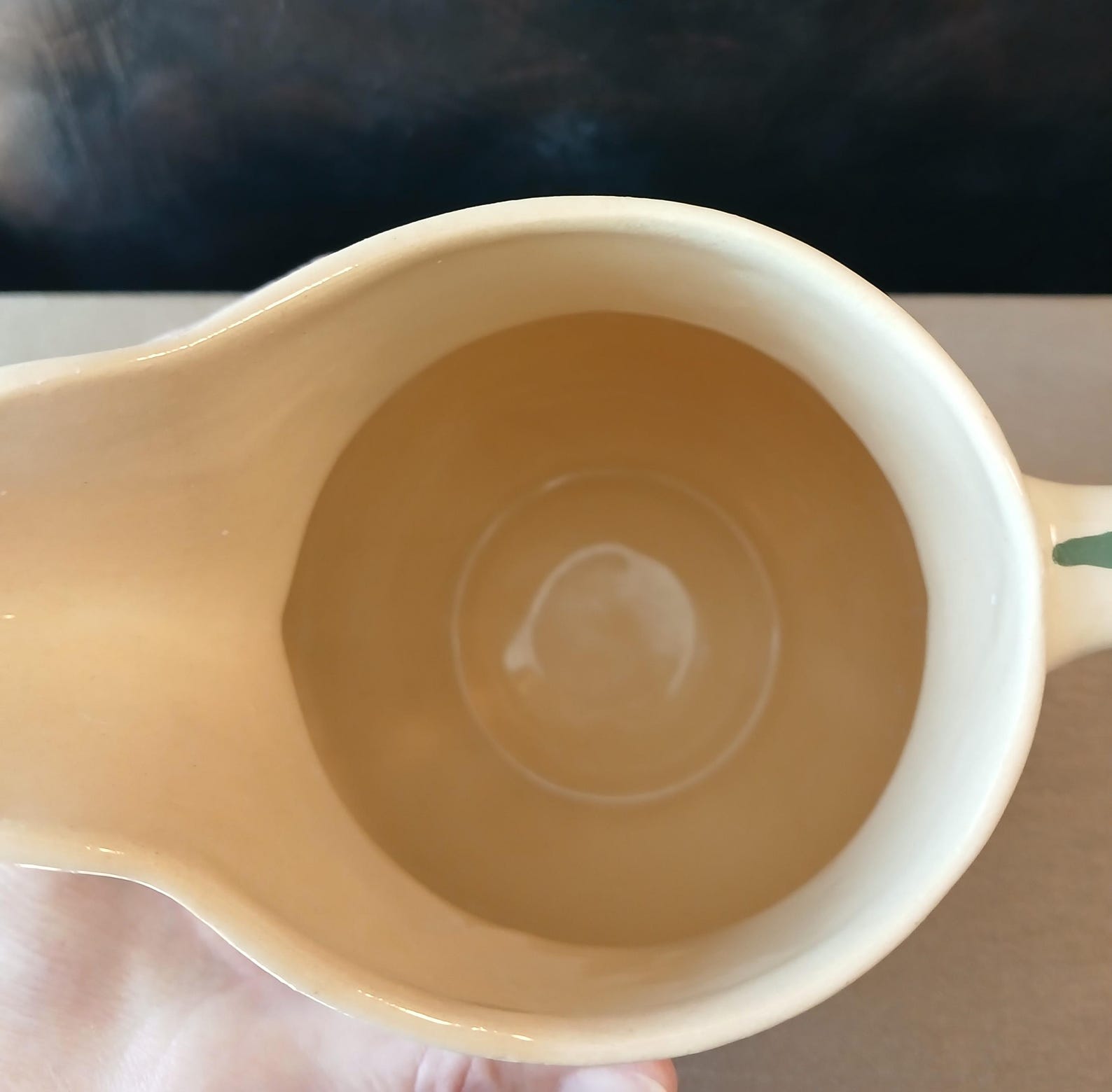 Vintage Apple Pitcher by Watt Pottery, Red Apple and Three Leaves ...