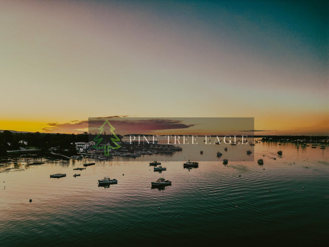 Sunrise Over the Harbor, Southwest Harbor, Maine photo Will Ship ...