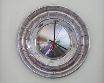 Hubcap clock | Etsy