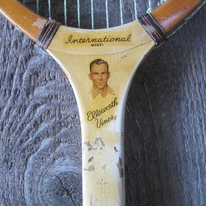Ellsworth Vines Wooden Tennis Racket Item No. 930 - Etsy