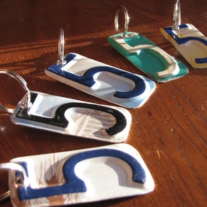 Number Five License Tag Keychain - Etsy