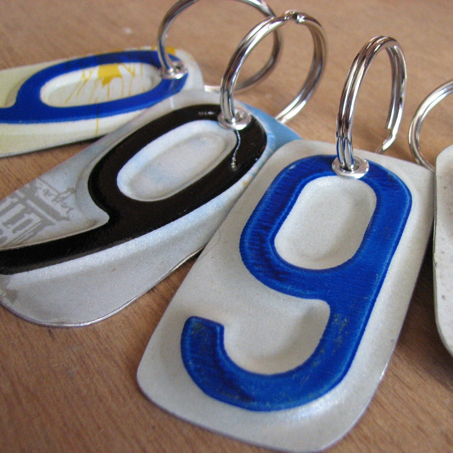 Number Nine License Tag Keychain | Etsy