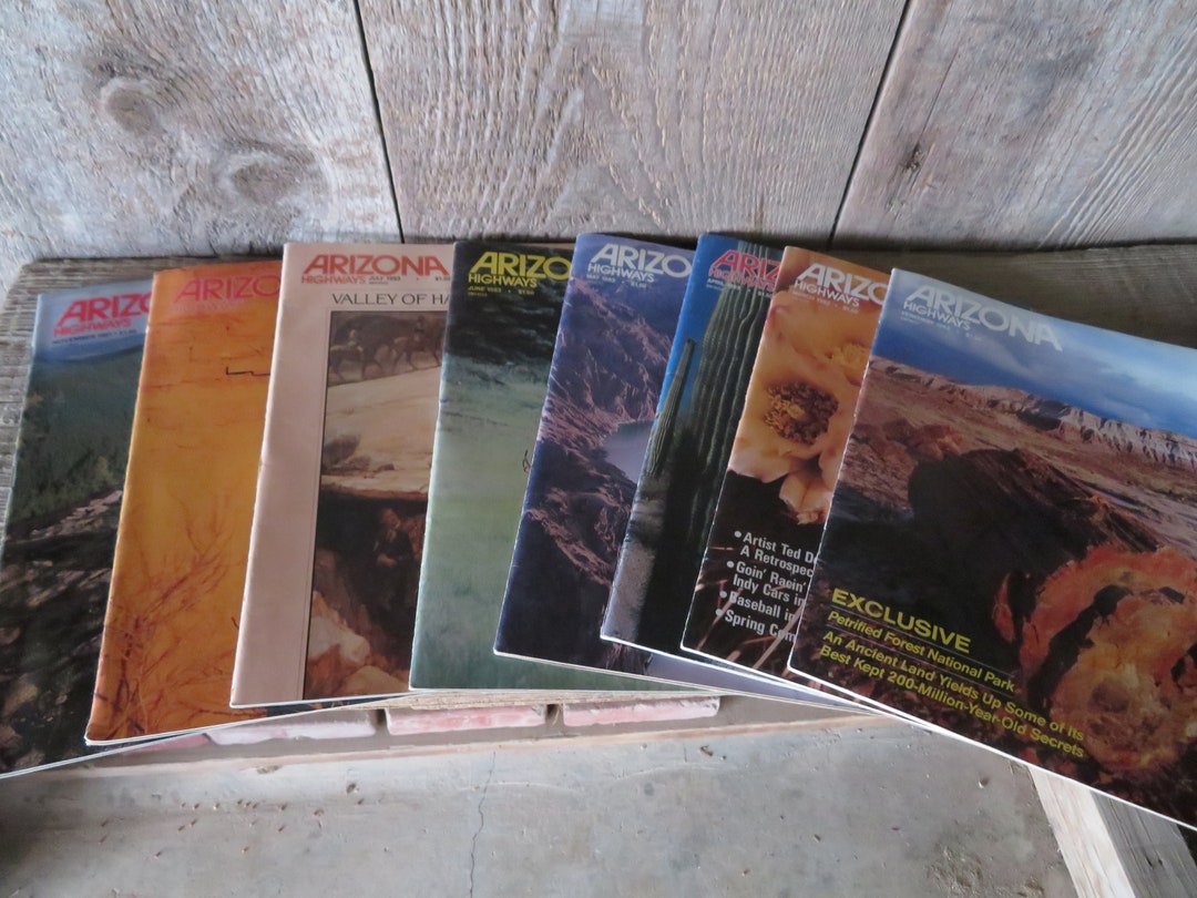 8 Arizona Highways Magazines Item No. 712 - Etsy
