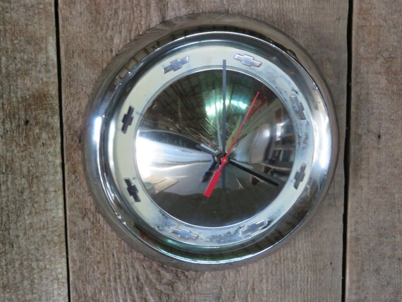1955 Chevrolet Hubcap Clock Item No. 2802 - Etsy