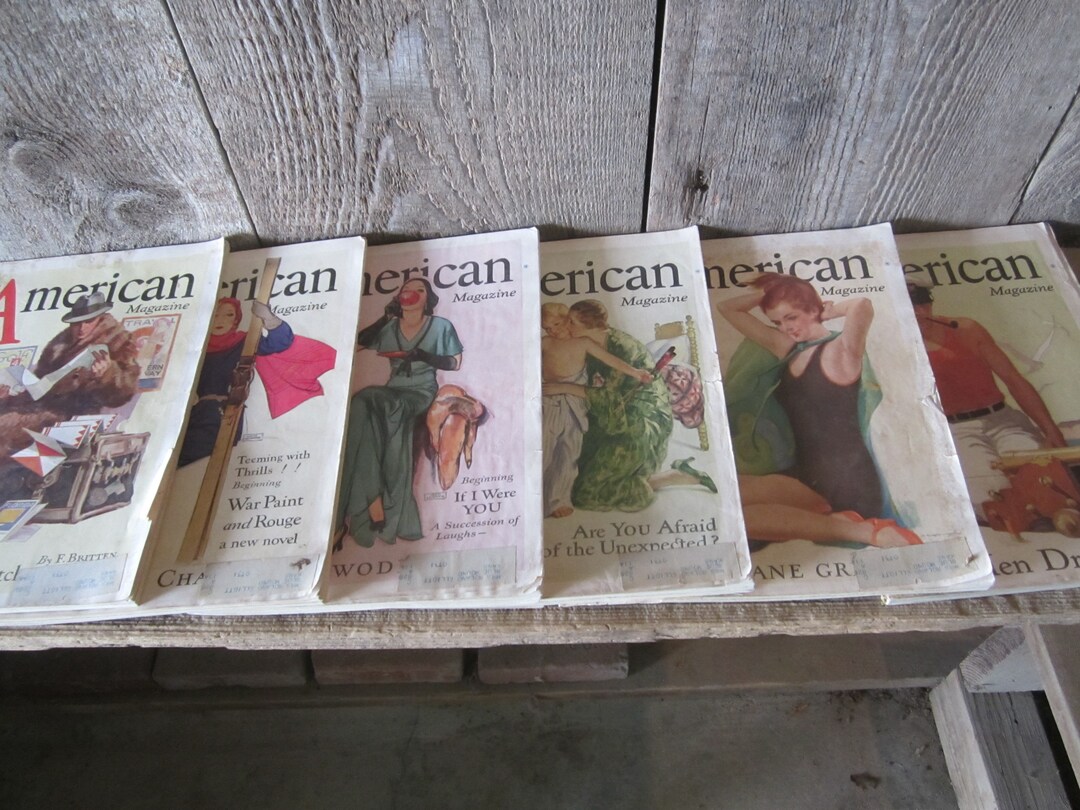 Six "the American" Magazines - Item No. 838 - Etsy