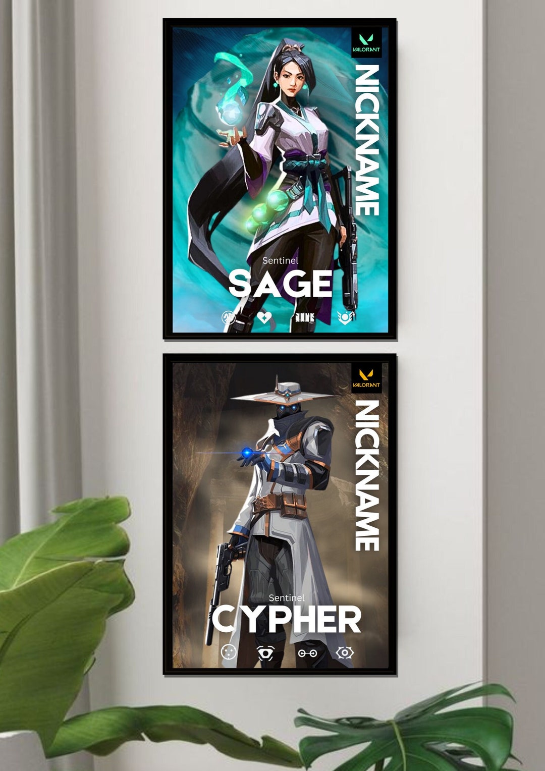 Valorant Sentinels Poster Bundle Gamer Wall Art Printable Decor Gaming ...
