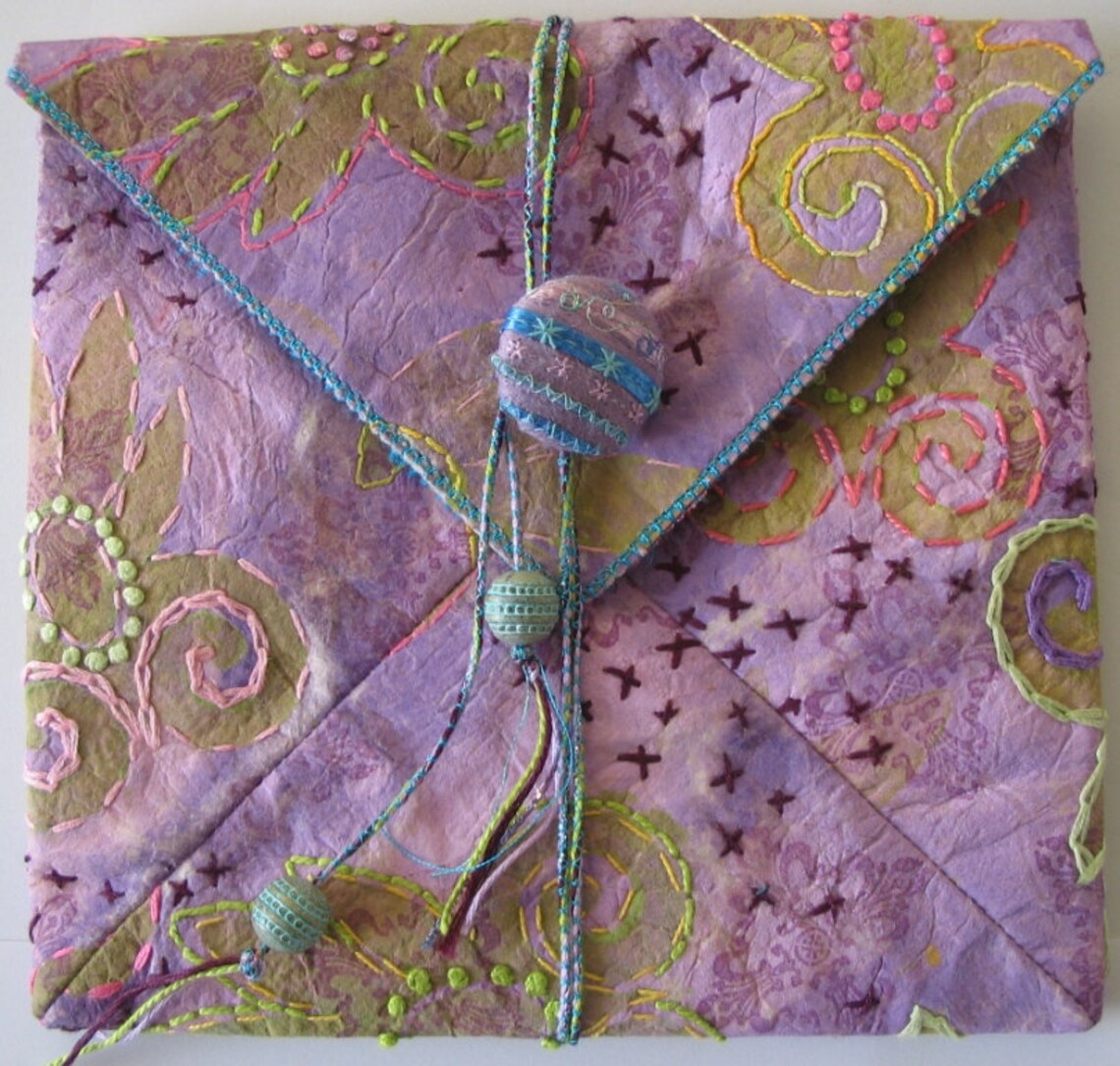 Pdf Workshop to Make A Silk Paper Purse. A Step by Step | Etsy