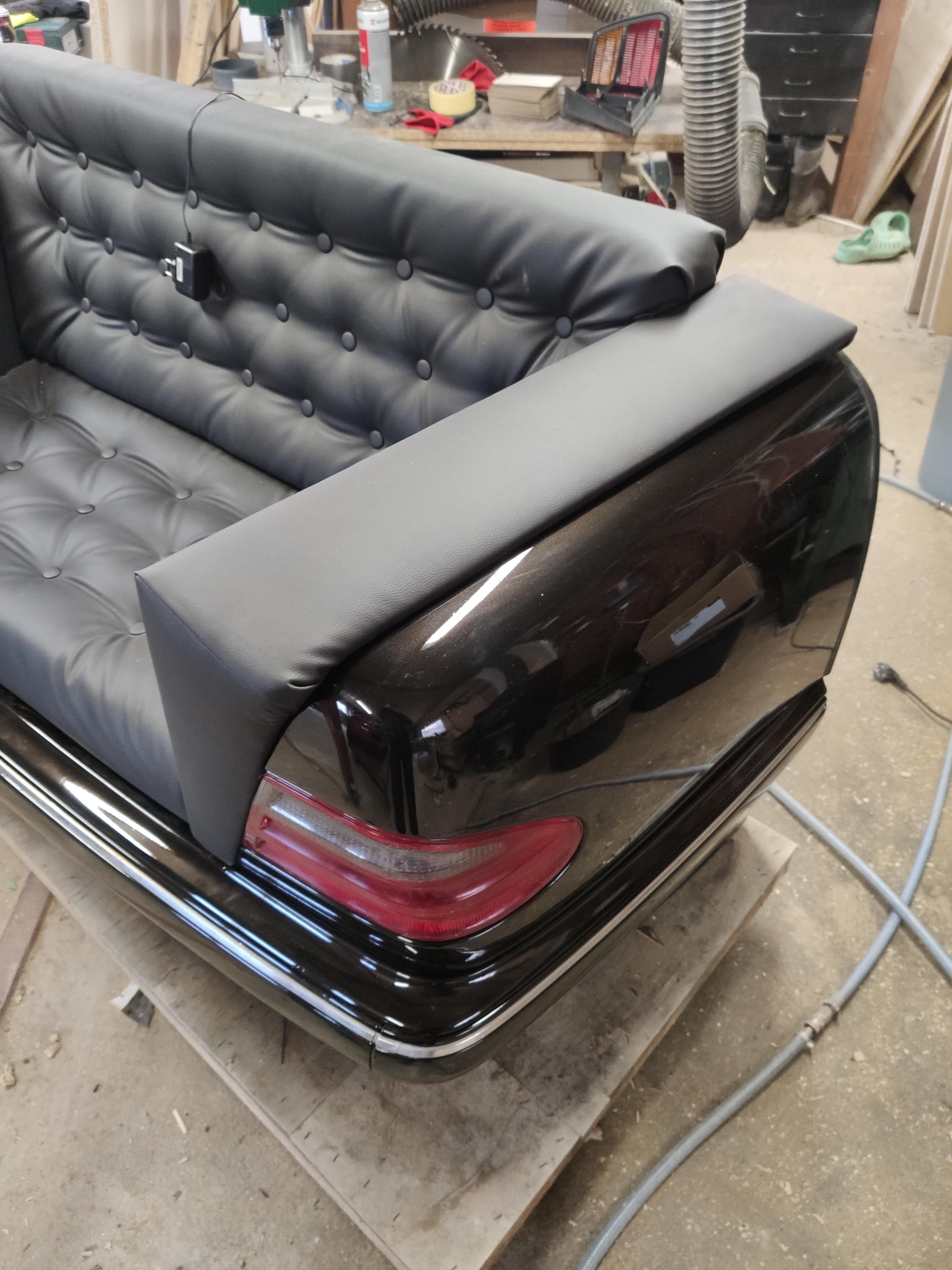 Sofa Car , Furniture Mercedes, Couch Lightning Industrial Design, Black ...