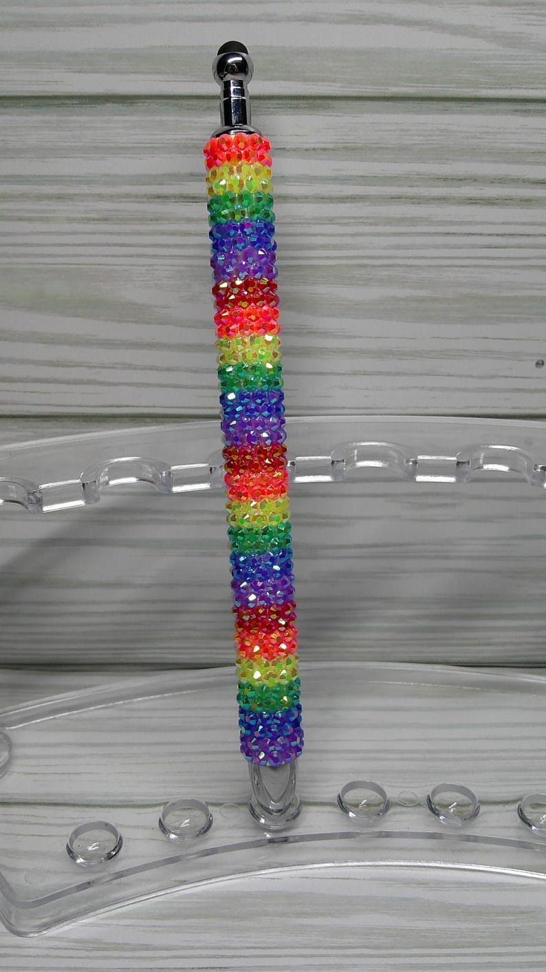 Refillable Rhinestone Pride Pen - Etsy