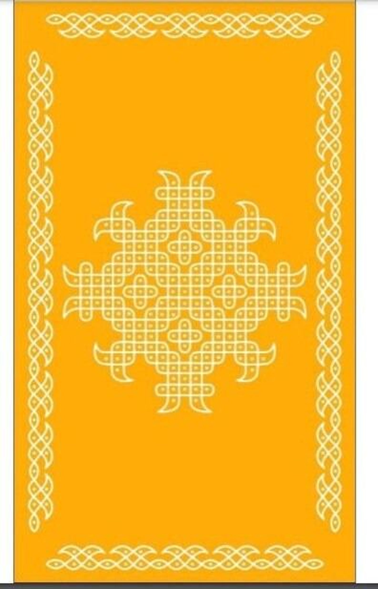 Kolam Backdrop Yellow Color - Etsy