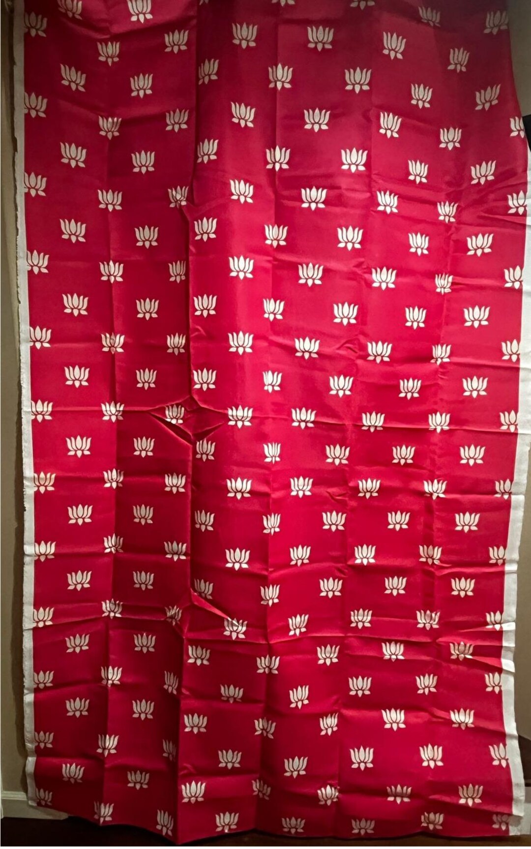 Lotus Flower Housewarming Decor Pooja Cloth Backdrop Pink Color - Etsy