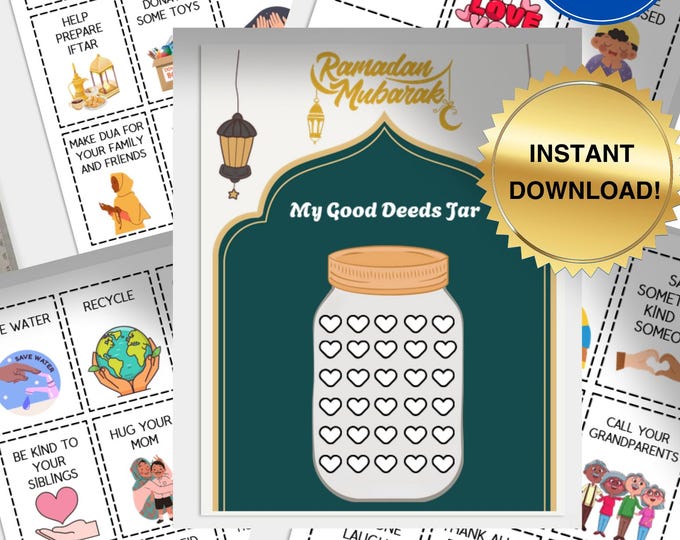 My 30 Day Ramadan Good Deeds Calendar | Ramadan | Ramadan Calendar | 30 ...