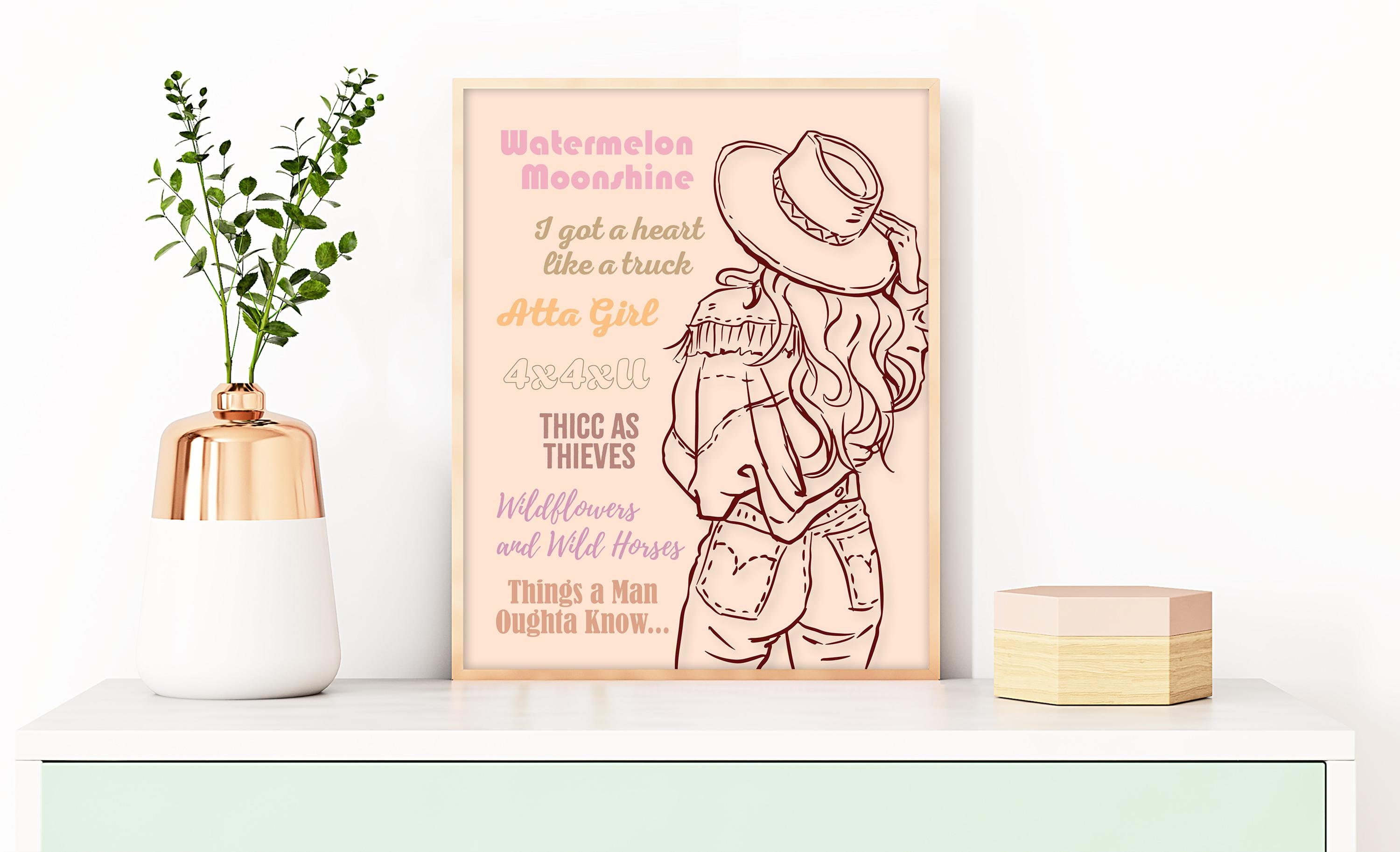 Lainey Wilson Inspired Song Lyric Digital 8x10 Print - Etsy