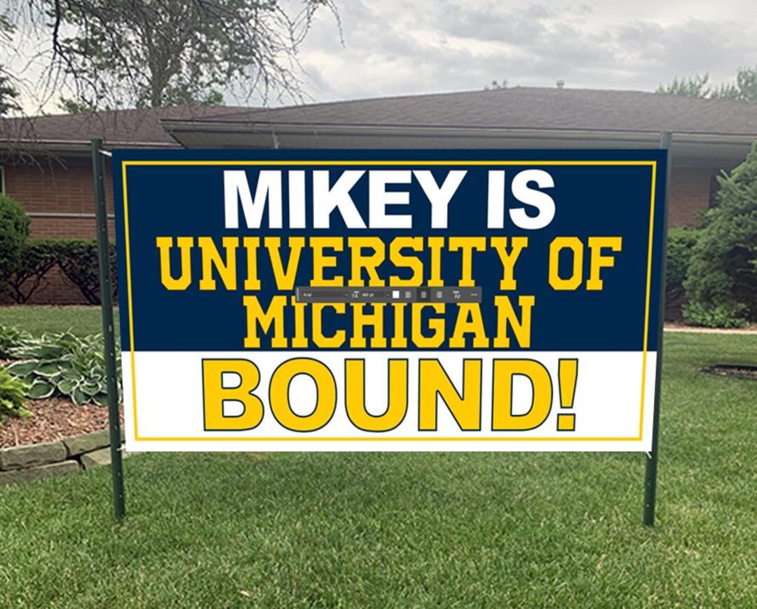Uofm, Uofm Wolverines, University of Michigan, Uofm Banner, Uofm Sign ...
