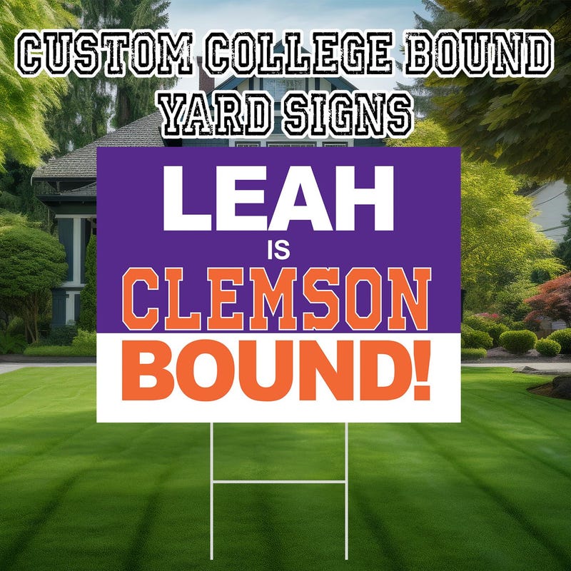 Clemson Sign - Etsy