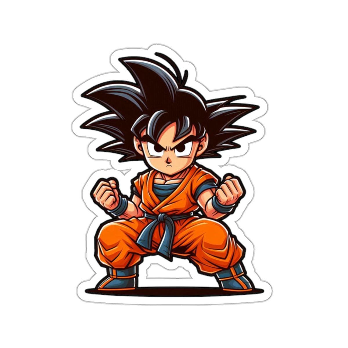 Anime Themed Sticker, Goku Inspired - Etsy