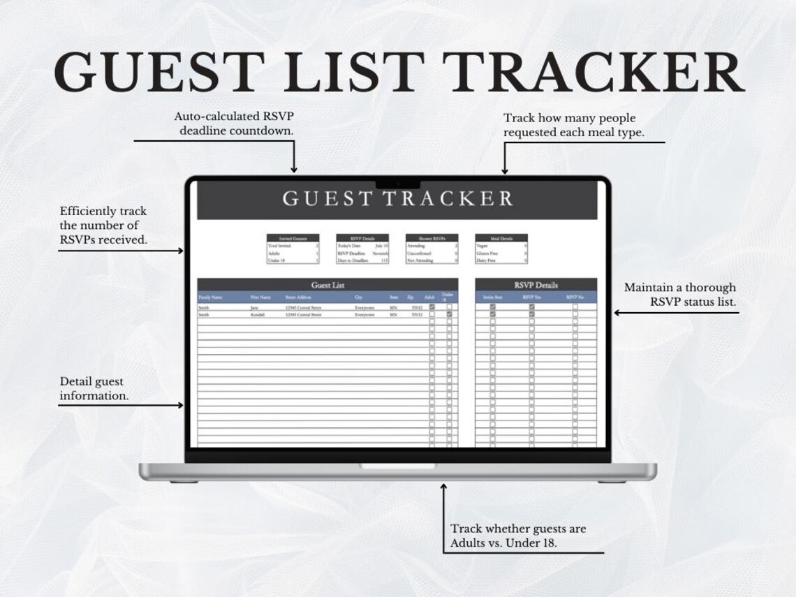 The Dusty Blue Bridal Shower Planner Bundle | Planning Checklists ...