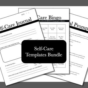 Self-care Templates Bundle - Etsy
