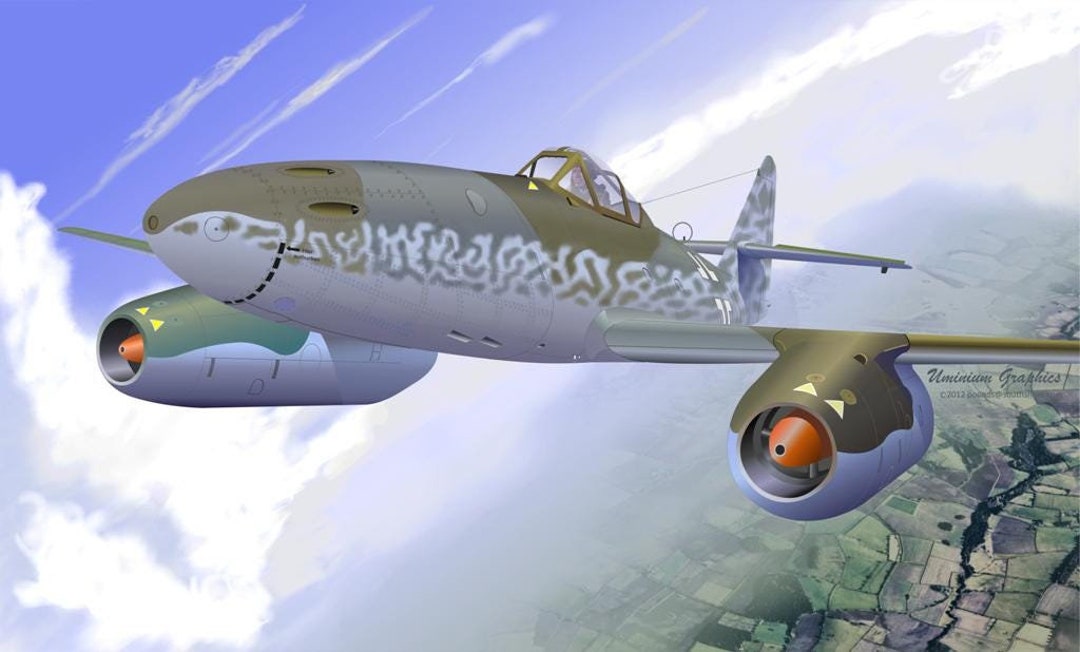German Me 262 Jet Fighter - Etsy