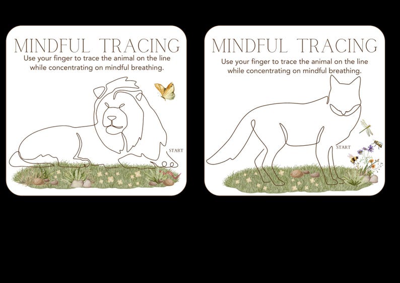 Nature Inspired Yoga Flashcards for Kids, Mindfulness Activity Cards ...