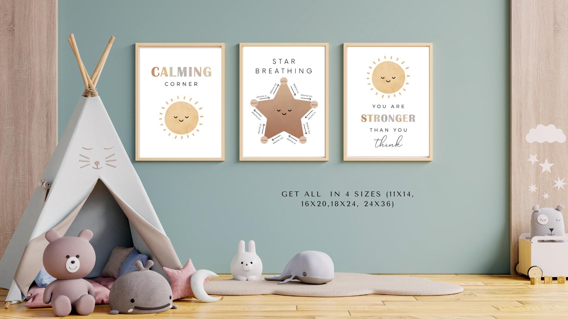 Kids Calming Corner Poster Printable, Classroom Decor, Wall Art ...