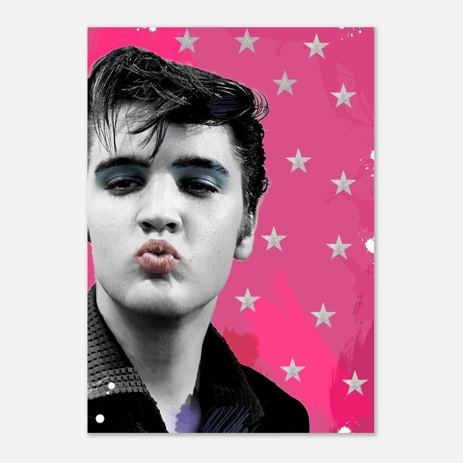Elvis Presley, 50's Pop Art Print, Boho Art Semi-glossy Paper Poster - Etsy