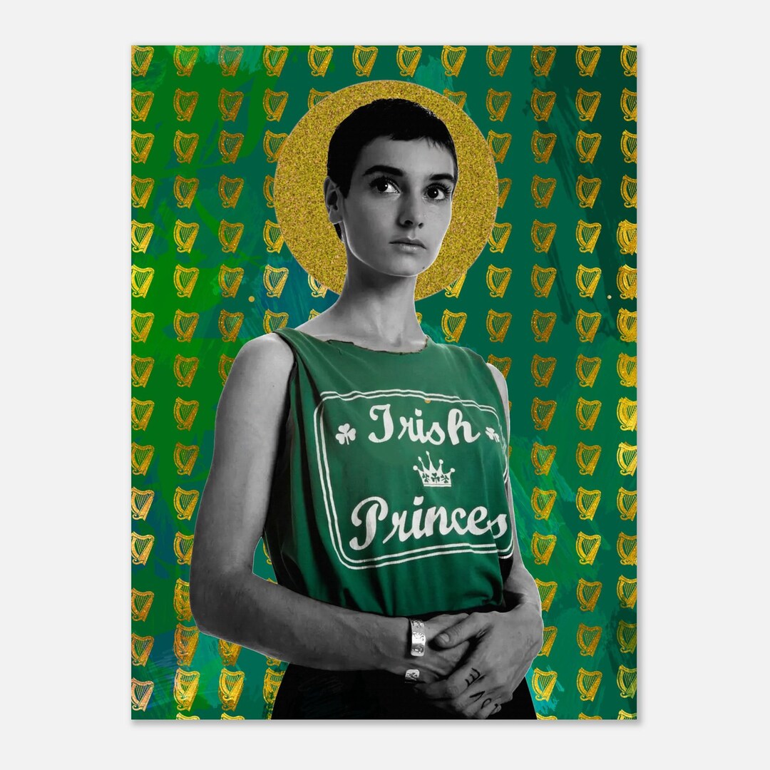 Sinead O'connor Irish Princess Print: Boho Pop Art Poster - Etsy