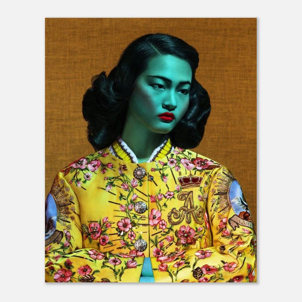 Modern Chinese Girl Print, Vladimir Tretchikoff Inpired, Green Lady ...
