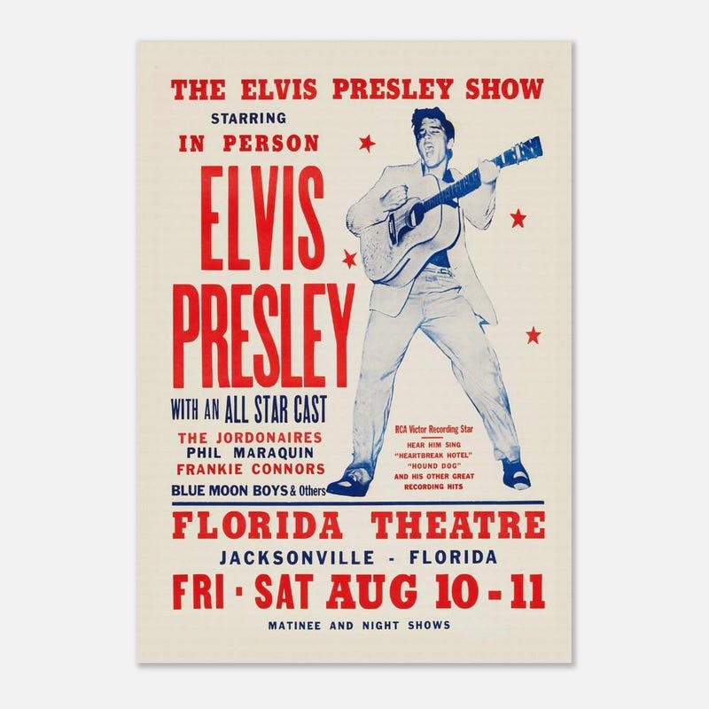 Elvis Presley Poster - Etsy